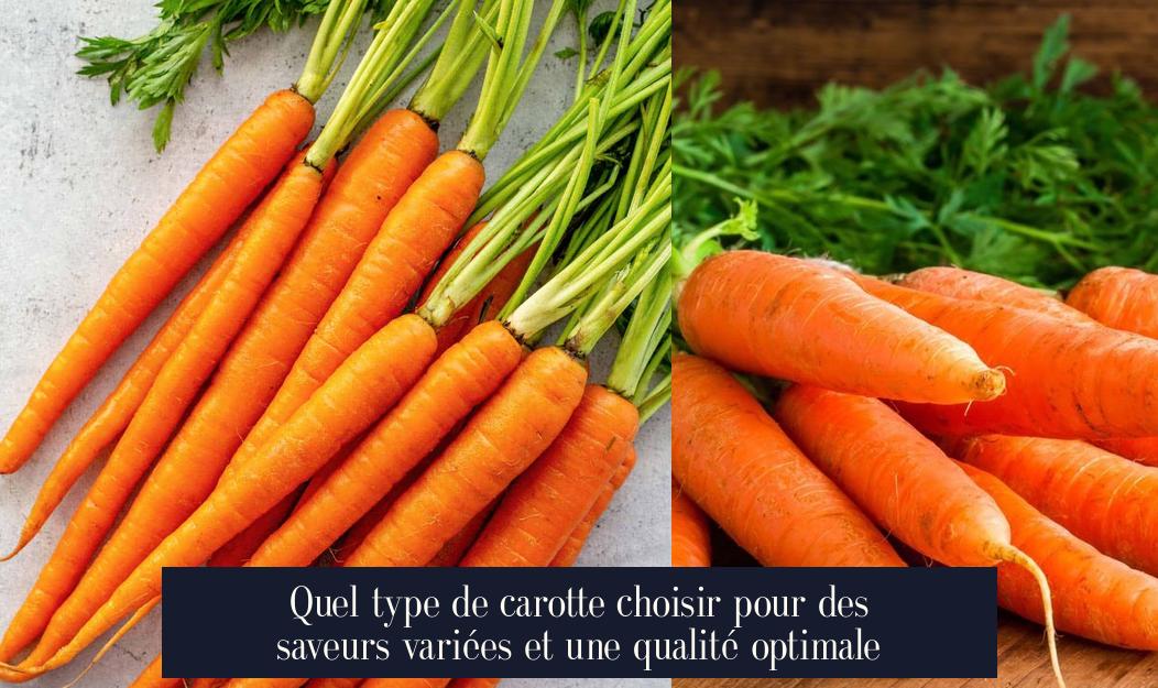 Quel type de carotte choisir pour des saveurs variées et une qualité ...