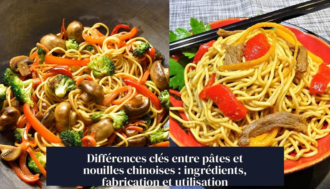 Différences clés entre pâtes et nouilles chinoises : ingrédients ...