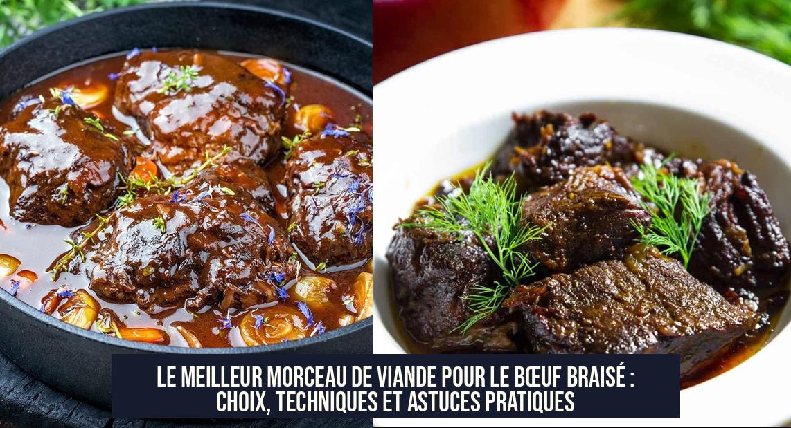 Le meilleur morceau de viande pour le bœuf braisé : choix, techniques ...